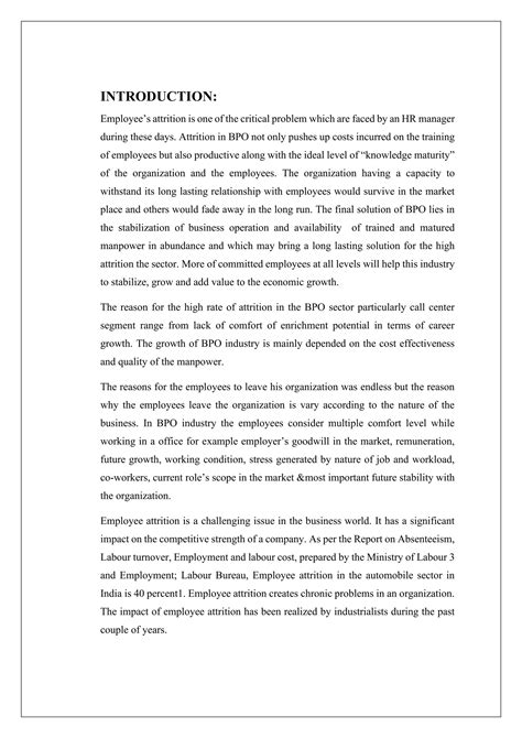 Project Report On Attrition Analysis Pdf Career Advice Careers