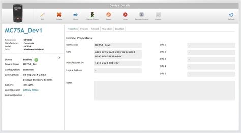 Managing A Site Device Management Devices Editing Device Details