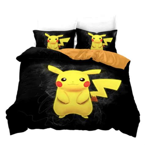 Parure De Lit Pikachu Pour Une Personne Ma Parure