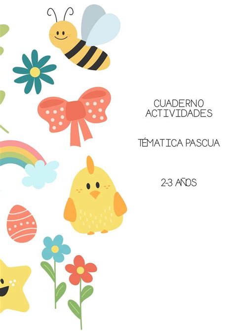 CUADERNO ACTIVIDADES 2 3 AÑOS PASCUA material de la siguiente
