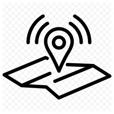Location Services Icon At Collection Of Location