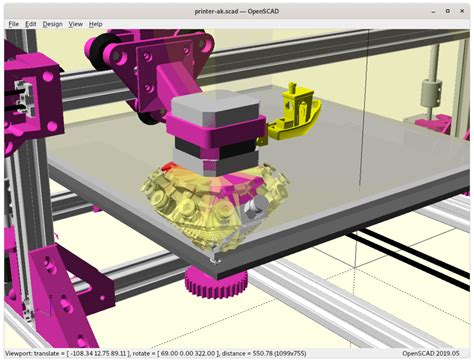 3d Printing Rotating Tilted Nozzle 4th Axis Option Draft Xyz Dims