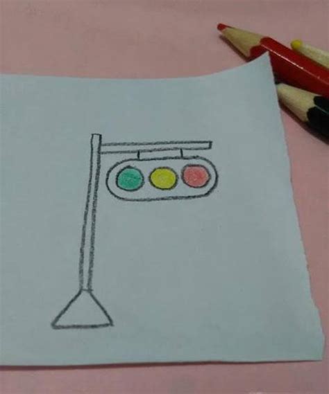 简笔画红灯绿灯 简笔画图片大全 普车都