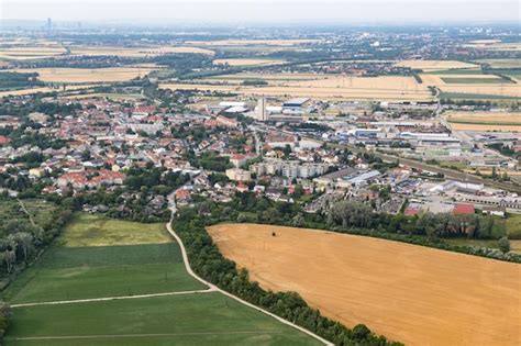Premium Photo | Himberg bei wien vienna austria buildings town aerial ...
