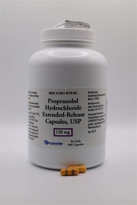 Propranolol Hydrochloride Extended Release Capsules Breckenridge