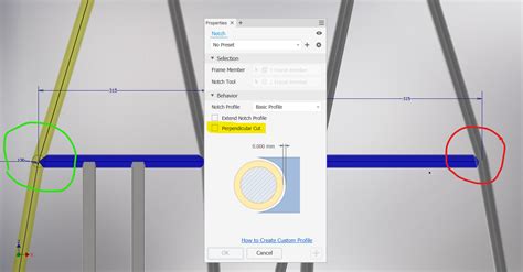 Notching Perpendicular Cut Not Working Frame Generator Autodesk Community