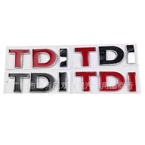 Stiker Huruf 3d Logo Tdi Untuk Volkswagen Vw Golf Passat Magotan Tiguan