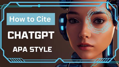 How To Cite ChatGPT APA Style YouTube