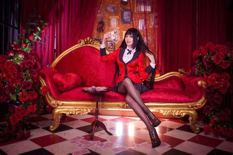Anime Cosplay Kakegurui Yumeko Jabami Anime Аниме картинки
