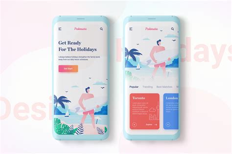 Holiday App Ui Design Behance
