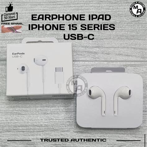 Jual Handsfree Earphone Earpods Usb Type C Headset Iphone Pro Pro Max