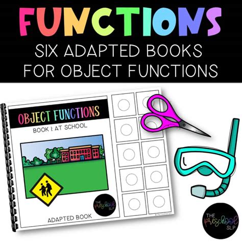Speech Therapy Functions Of Objects Adapted Books Set By The Preschool Slp