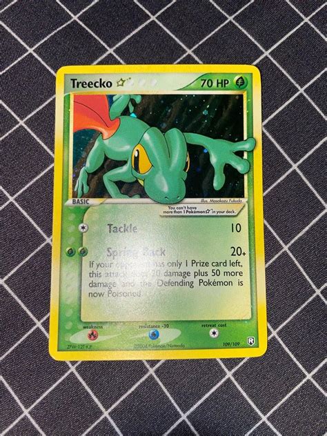 Swirl Treecko Gold Star 109109 Pokemon Ex Team Rocket Returns