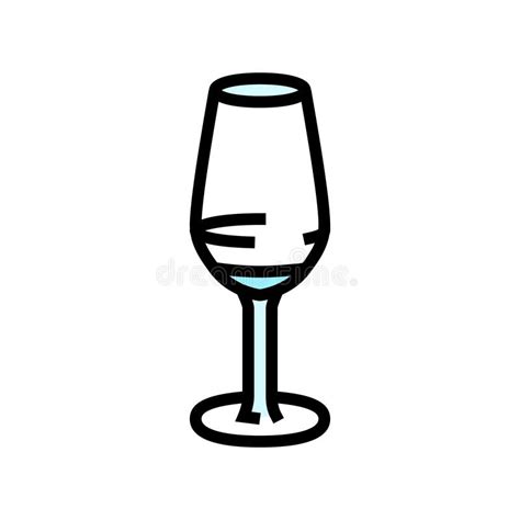 Liquid Wine Glass Color Icon Vector Illustration Stock Vector