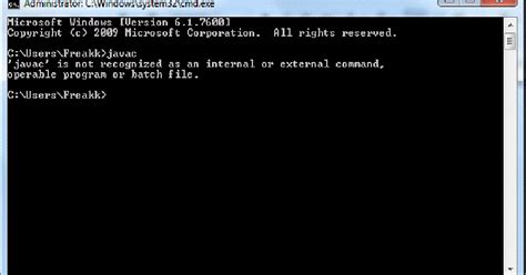Londofrk Cara Fix Javac Is Not Recognized As An Internal Or External Command