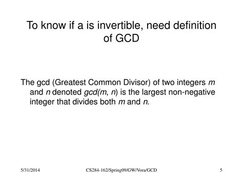 PPT GCD PowerPoint Presentation Free Download ID
