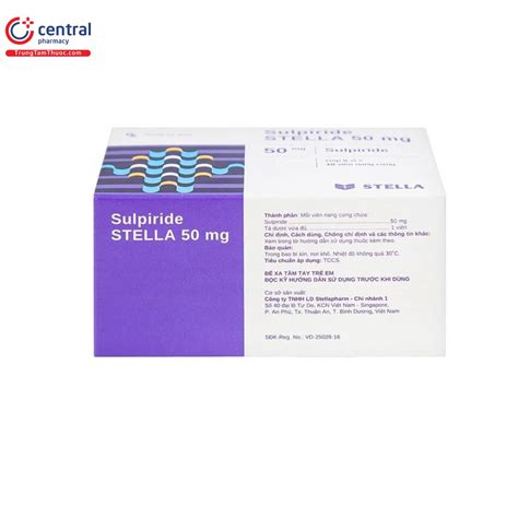 Thuốc Sulpiride Stella 50mg Hộp 5 Vỉ X 10 Viên Thuốc điều Trị Tâm