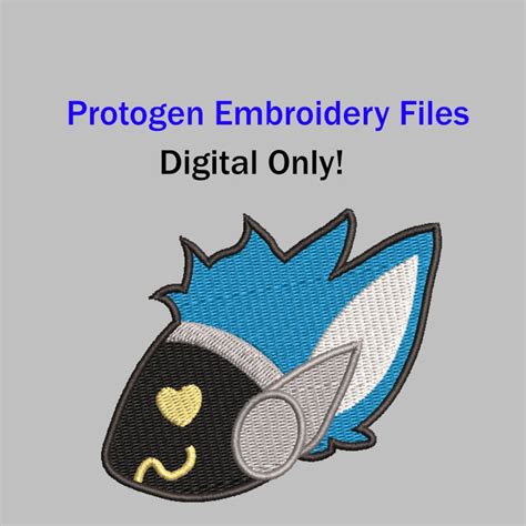 Protogen Helmet Patch Embroidery Pattern Etsy