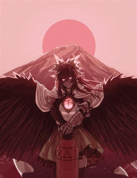 Ultragruntyy Reiuji Utsuho Touhou Absurdres Commentary English Commentary Highres 1girl