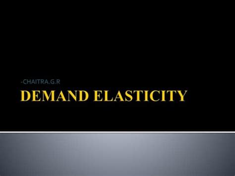 Elasticity Of Demand Pdf