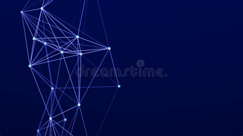 Polygonal Background With Dots And Lines Network Connection Structure Science And Technology