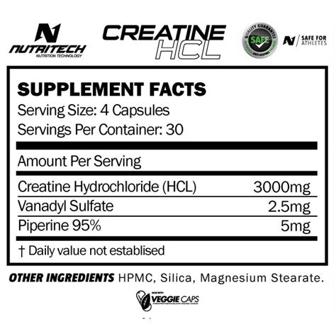 Nutritech Creatine Hcl Bodybuilding Sa