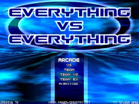 Everything Vs Everything Alternate Version Screenpacks Ak Mugen