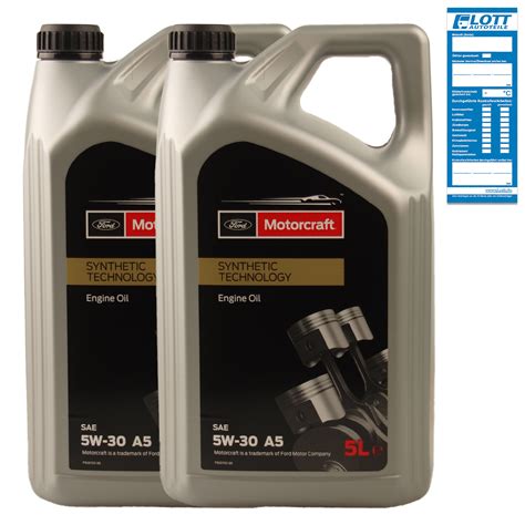 10 Liter Original Ford Motoröl 5W-30 Motorcraft Freigabe WSS-M2C913-C ...