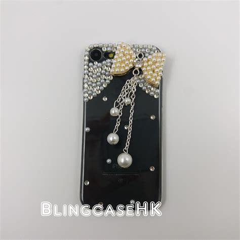 Bling Ribbon Rhinestone Pearl Crystal Diamond Clear Soft Case Etsy