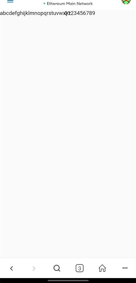 miss spacing letter text flutter web android mobile metamask browser