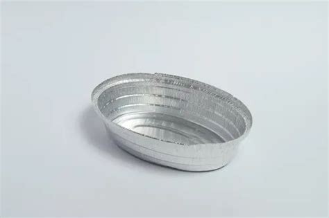 DALFO Silver ALUMINIUM FOIL CONTAINER 600 OVAL ML For Event And Party