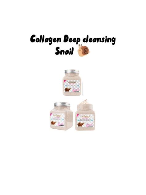 Snail Collagen Body Scrub Silky Smooth And Nourished Skin Exfoliating