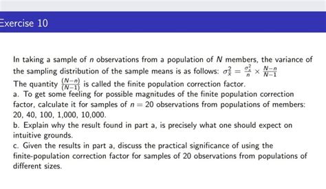 Solved In Taking A Sample Of N Observations From A Chegg