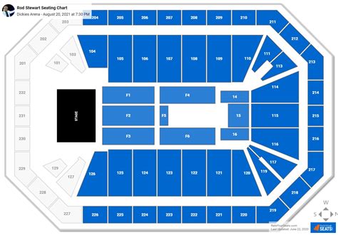 Dickies Arena Seating Charts For Concerts