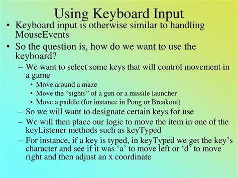 ppt keylistener and keyboard events powerpoint presentation free