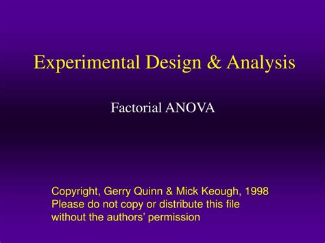 Ppt Experimental Design And Analysis Powerpoint Presentation Free Download Id5169095
