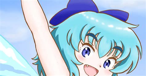 東方 スク水チルノちゃん♪ 小龍＠team東方不敗のイラスト Pixiv