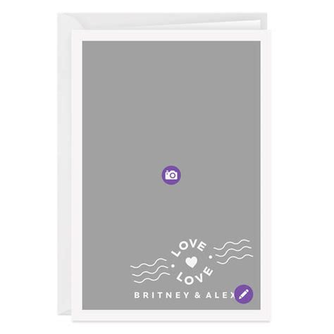 Personalized Heart Postmark Love Photo Card Greeting Cards Hallmark