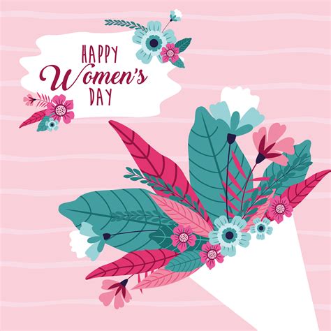 Happy Women S Day Greeting 687917 Vector Art At Vecteezy