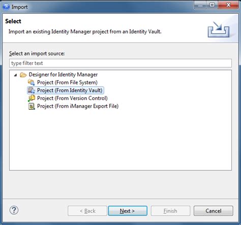 Importing Projects Netiq Designer For Identity Manager Administration Guide