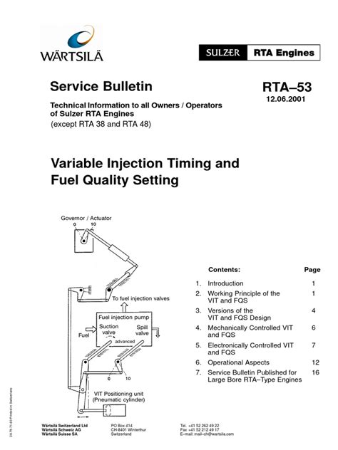 Variable Injection Timing And Fuel Quality Setting Pdf