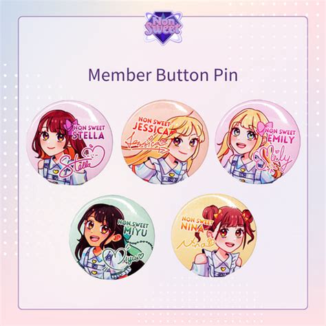 Member Button Pin Non Sweet Official
