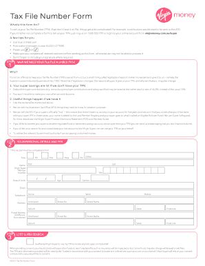 Fillable Online Tax File Number Form Virgin Money Australia Fax Email Print PdfFiller