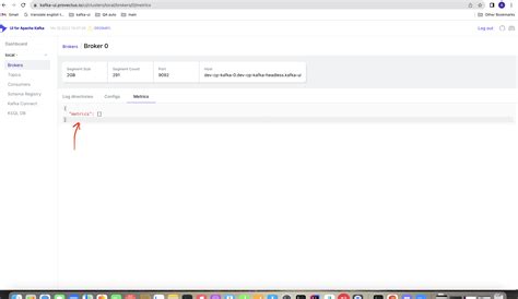 Empty Metrics Tab For Broker · Issue 2735 · Provectuskafka Ui · Github