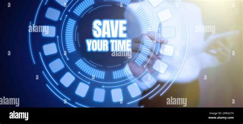writing displaying text save your time concept meaning finding ways to