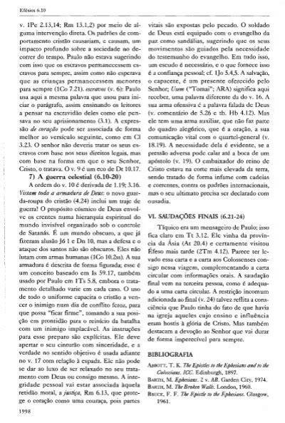 Efésios 6 10 v IP e 2 1