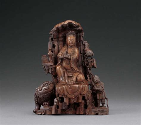 清 黄杨木雕观音童子像北京诚轩2006春季拍卖会 北京诚轩拍品价格图片拍卖专场拍卖会预展拍卖会结果卓克拍卖频道