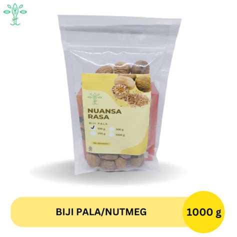 Biji Pala Bulat Kering Nutmeg Whole 1000 Gram Pala Bubuk Pala Biji