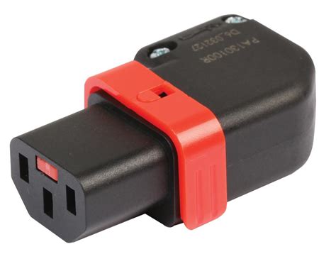 Lock Locking Iec C13 Socket Rewireable Right And Left Iec Lock Cpc