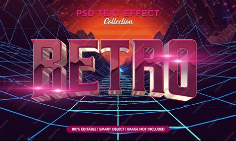 Premium Psd Retro Style Text Effect